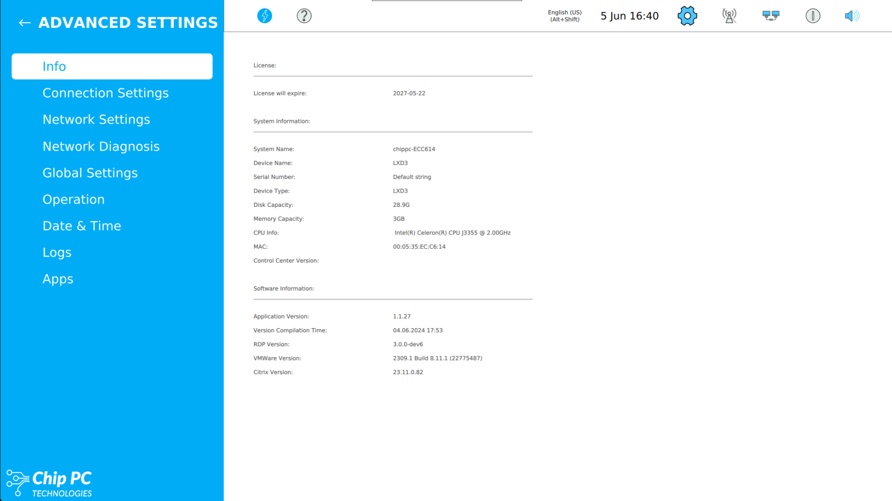 ThinX OS - Chip PC Technologies